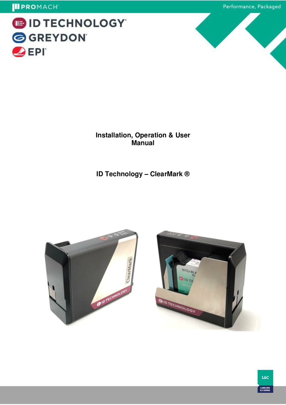 ID TECHNOLOGY CLEARMARK INSTALLATION OPERATION USER MANUAL Pdf Download ...