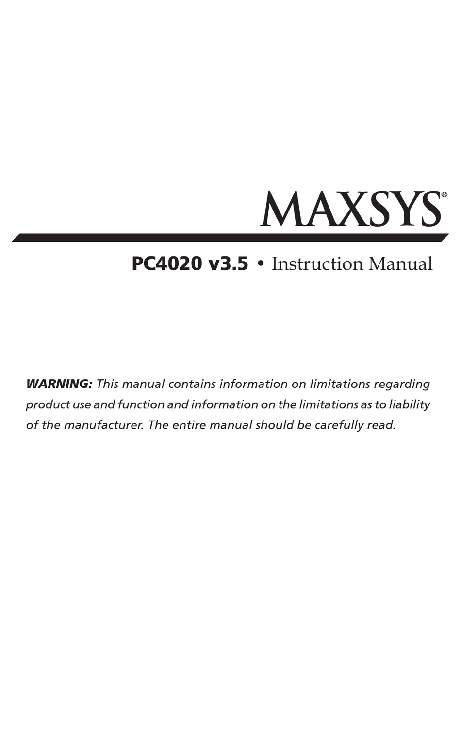 DSC MAXSYS PC4020 INSTRUCTION MANUAL Pdf Download | ManualsLib DSC MAXSYS PC4020 INSTRUCTION MANUAL Pdf Download | ManualsLib