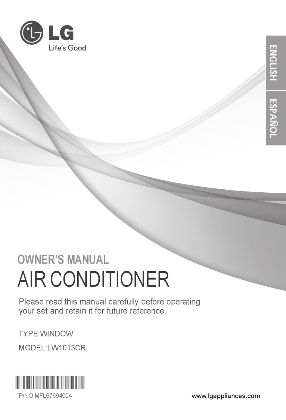 LG LW1013CR.AWYAUSH OWNER'S MANUAL Pdf Download | ManualsLib