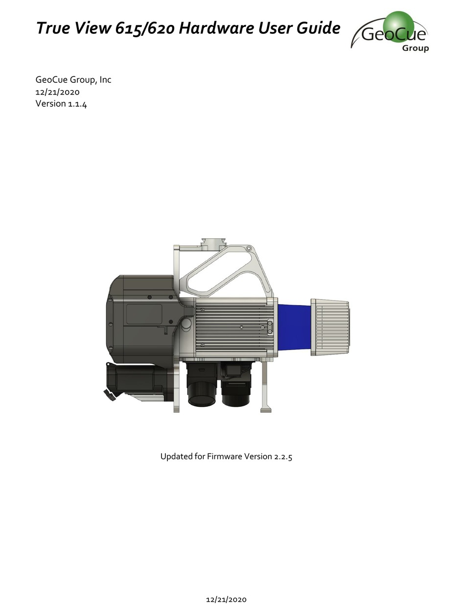 GEOCUE TRUE VIEW 615 HARDWARE USER'S MANUAL Pdf Download | ManualsLib GEOCUE TRUE VIEW 615 HARDWARE USER'S MANUAL Pdf Download | ManualsLib