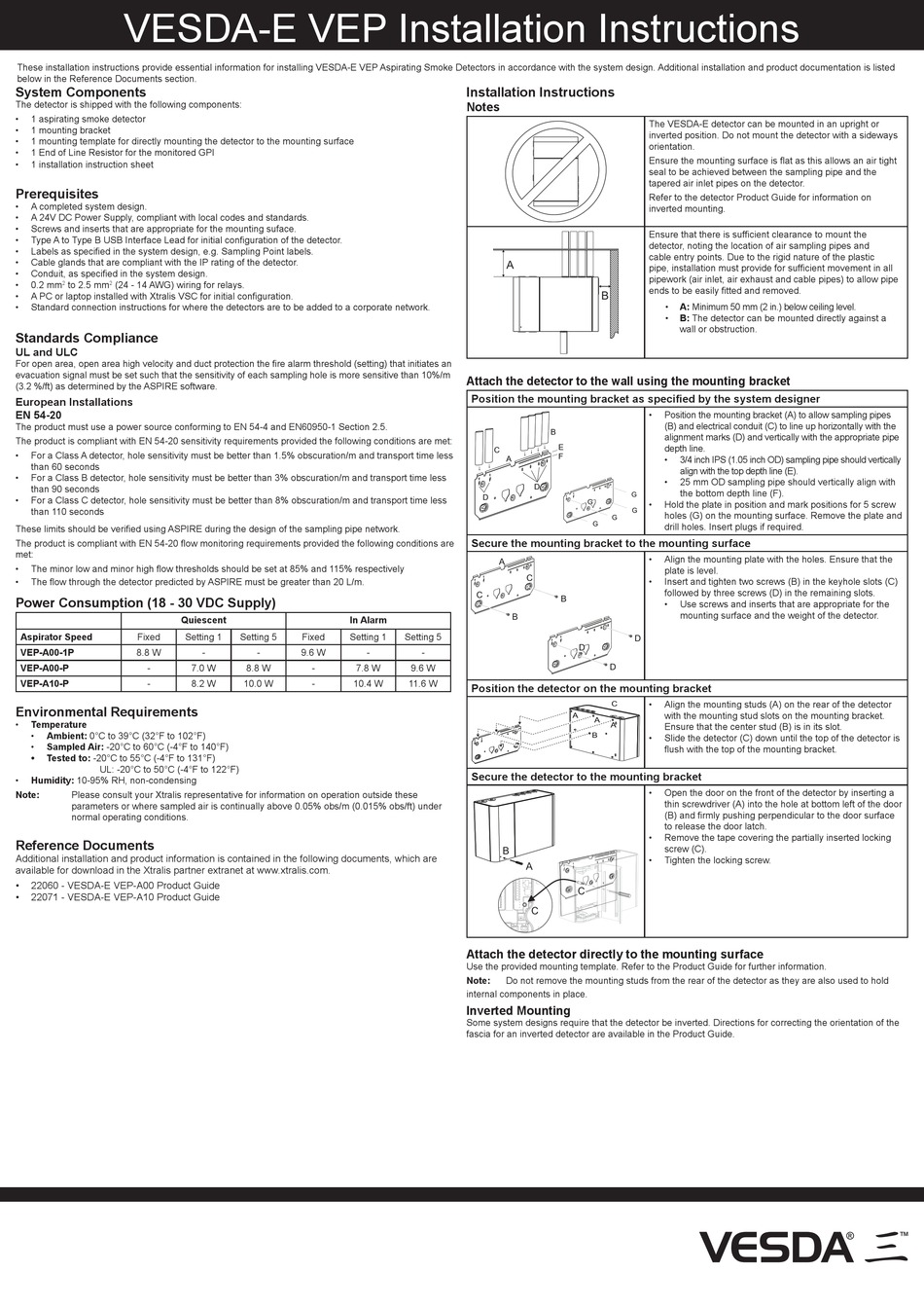 VESDA -E VEP INSTALLATION INSTRUCTIONS Pdf Download | ManualsLib VESDA -E VEP INSTALLATION INSTRUCTIONS Pdf Download | ManualsLib