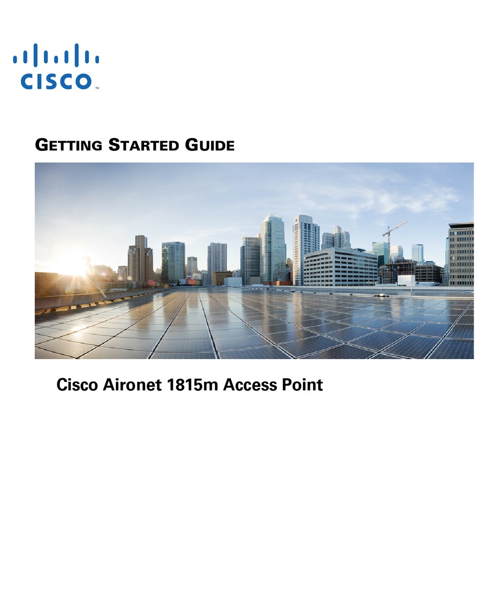 CISCO AIRONET 1815M GETTING STARTED MANUAL Pdf Download | ManualsLib