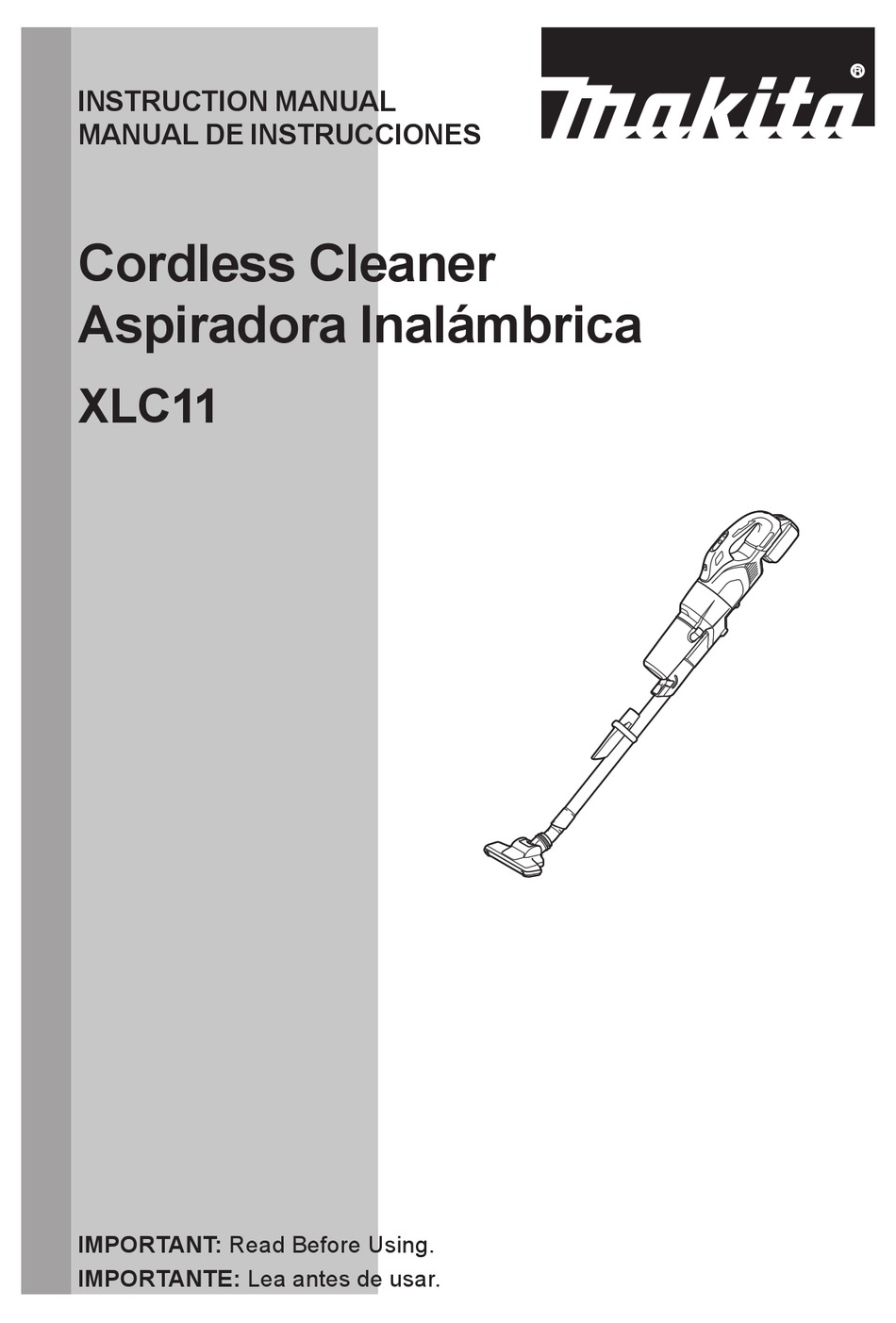 MAKITA XLC11 INSTRUCTION MANUAL Pdf Download | ManualsLib