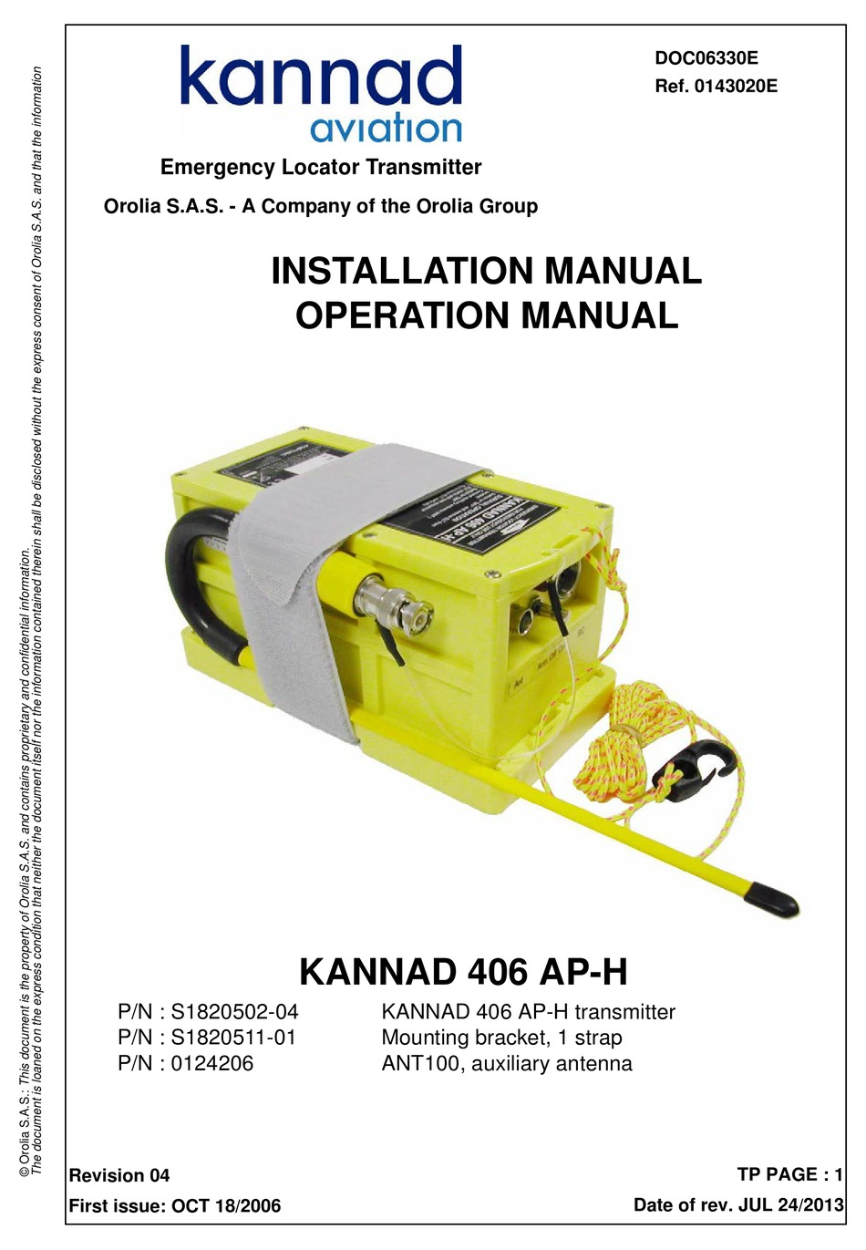 KANNAD 406 AP-H OPERATION MANUAL Pdf Download | ManualsLib