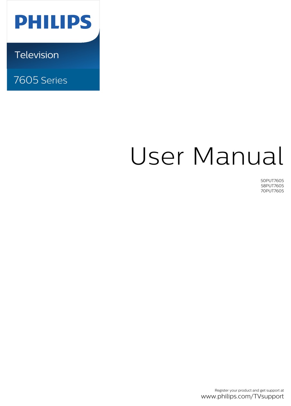 PHILIPS 70PUT7605 USER MANUAL Pdf Download | ManualsLib