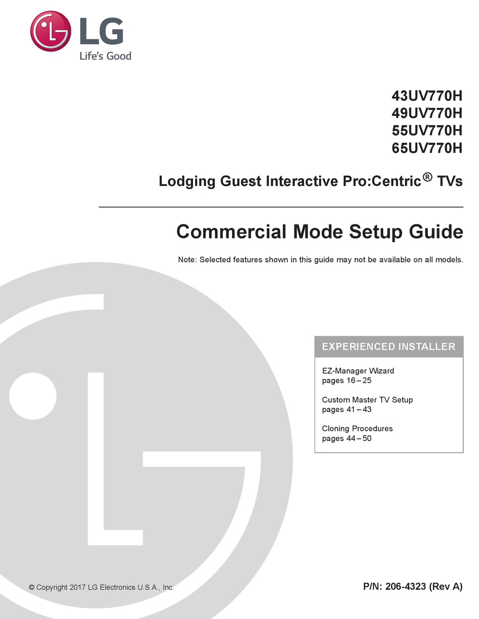 LG 65UV770H SETUP MANUAL Pdf Download | ManualsLib