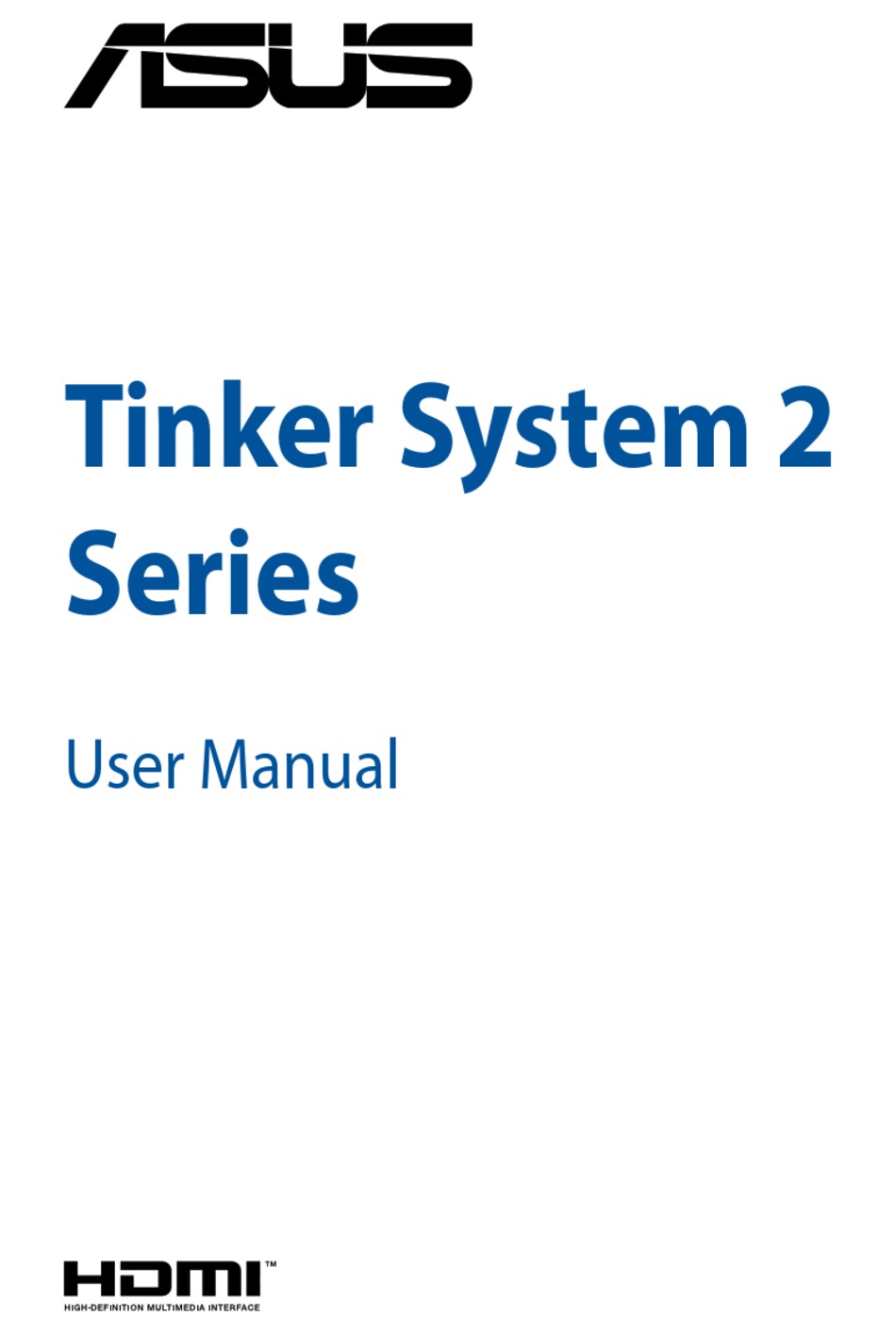 Asus Tinker System 2 Series User Manual Pdf Download Manualslib