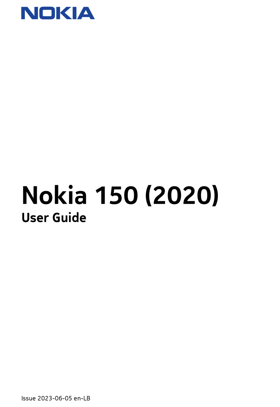 Nokia 150 2020 User Manual Pdf Download Manualslib
