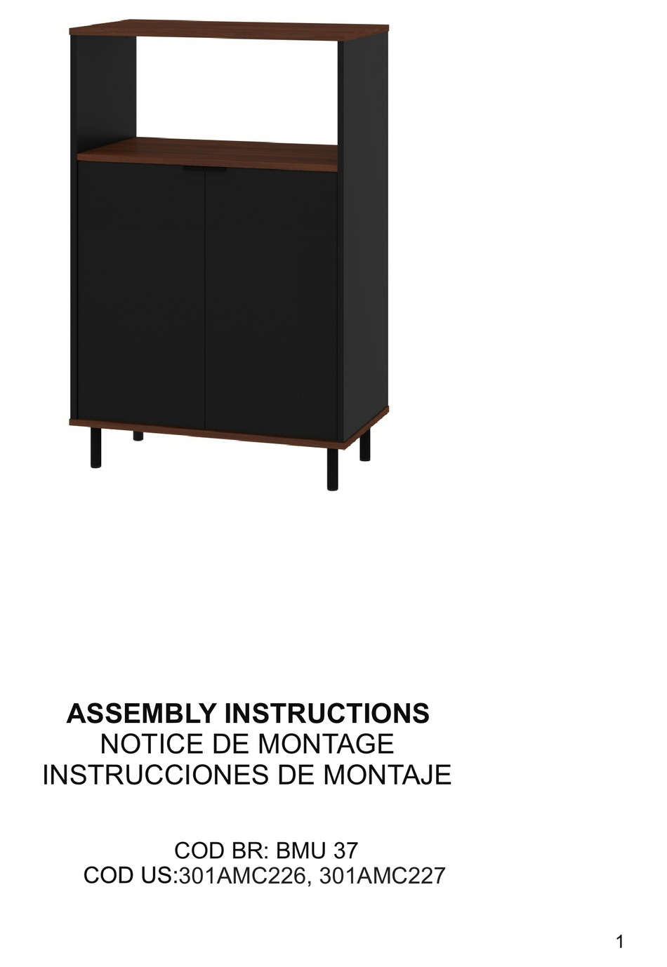 MANHATTAN COMFORT MOSHOLU BMU 37 ASSEMBLY INSTRUCTIONS MANUAL Pdf ...