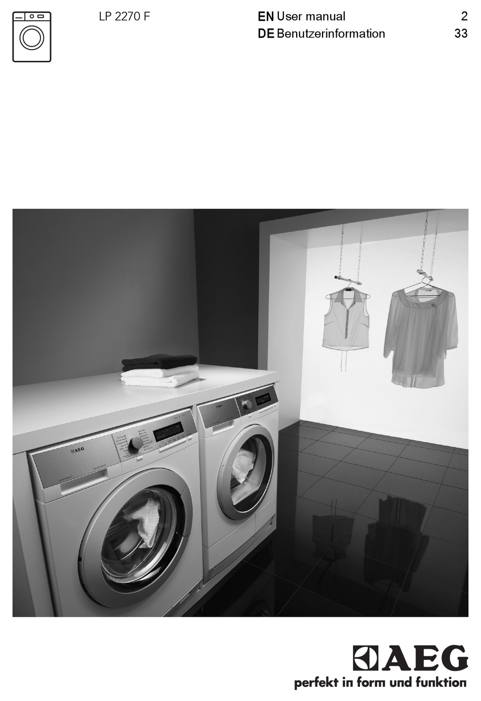 AEG LP 2270 F USER MANUAL Pdf Download | ManualsLib