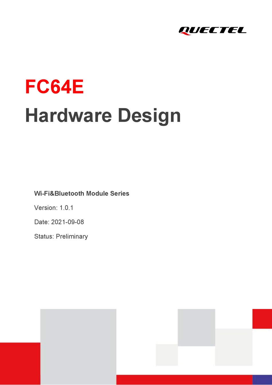 QUECTEL FC64E HARDWARE DESIGN Pdf Download | ManualsLib