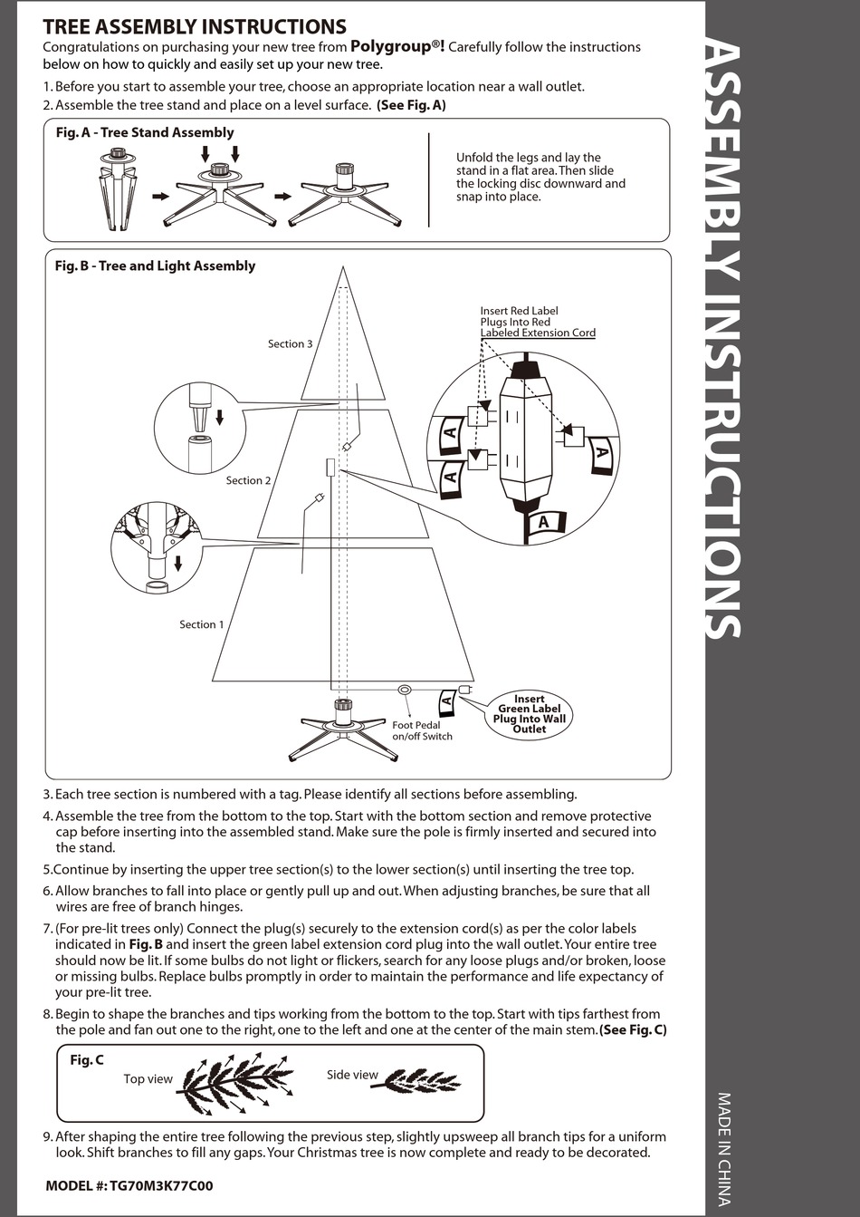 POLYGROUP TG70M3K77C00 ASSEMBLY INSTRUCTIONS Pdf Download | ManualsLib