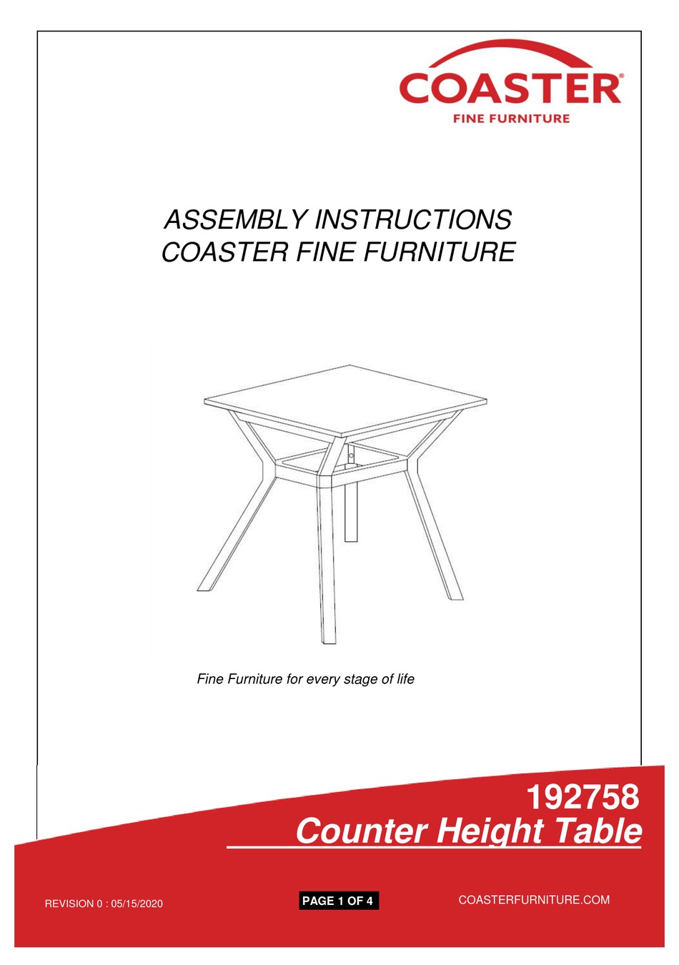 COASTER 192758 ASSEMBLY INSTRUCTIONS Pdf Download | ManualsLib COASTER 192758 ASSEMBLY INSTRUCTIONS Pdf Download | ManualsLib