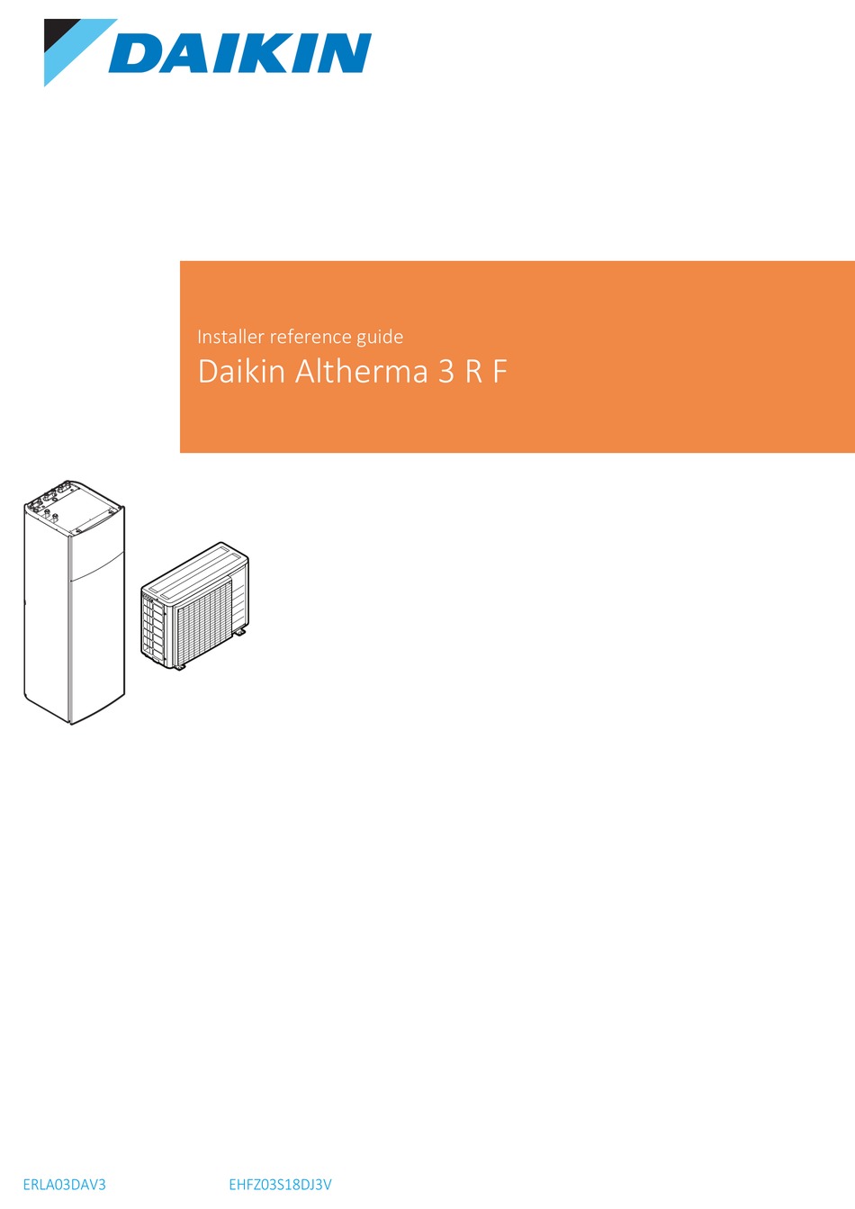 DAIKIN EHFZ03S18DJ3V INSTALLER'S REFERENCE MANUAL Pdf Download | ManualsLib