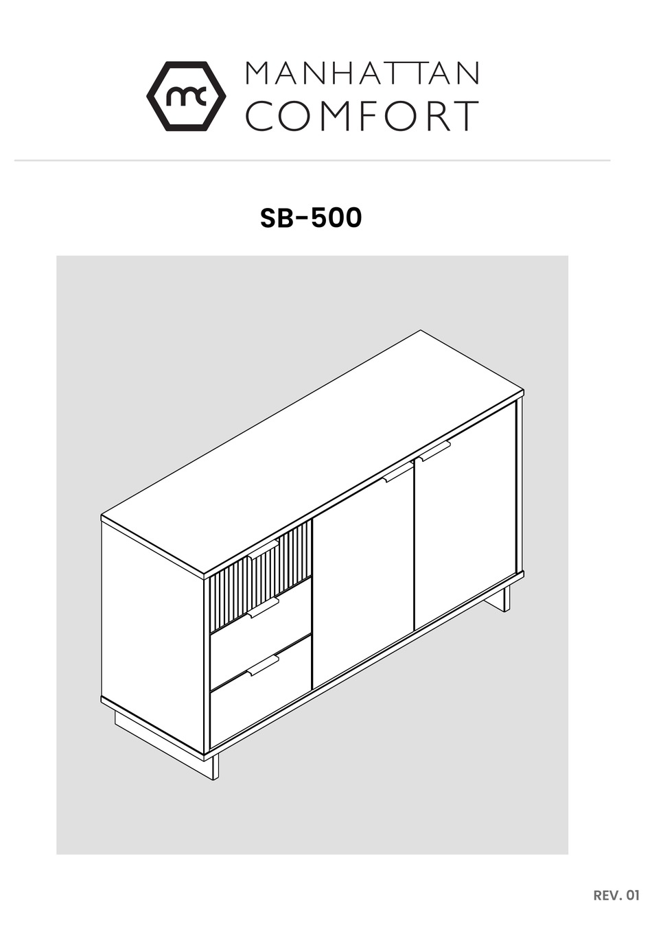 MANHATTAN COMFORT GRANVILLE 55.07 MANUAL Pdf Download | ManualsLib