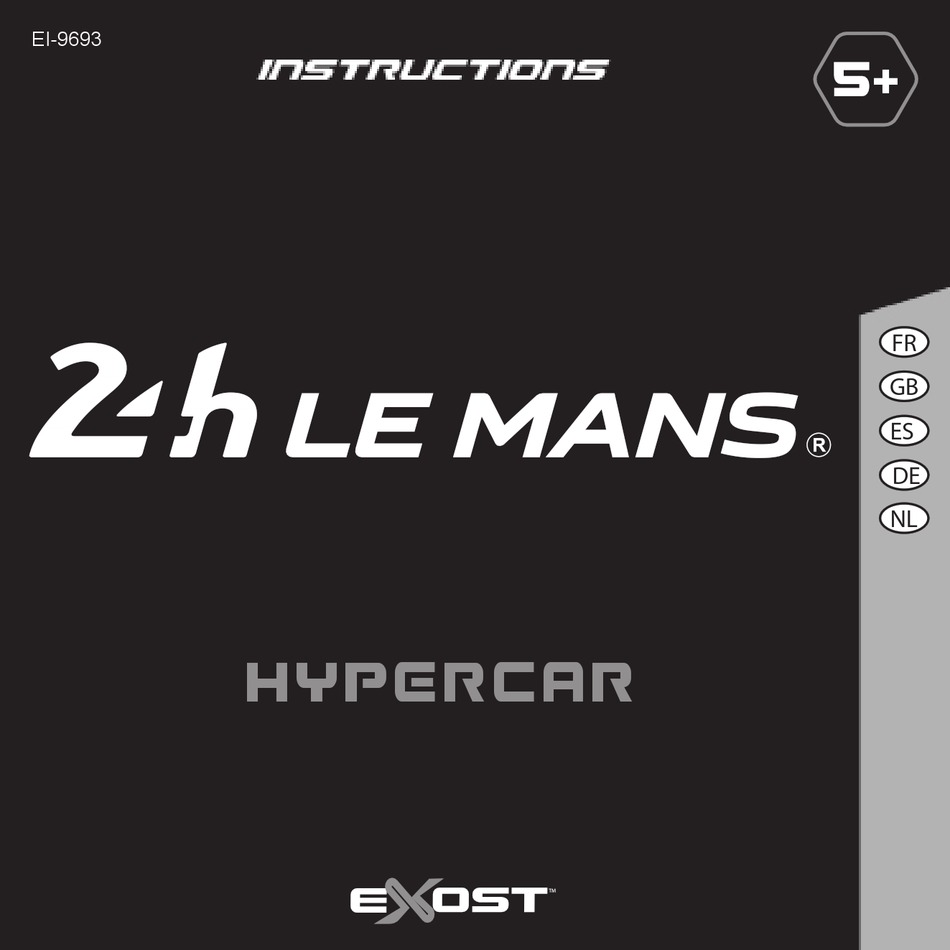 EXOST 24H LE MANS HYPERCAR INSTRUCTIONS MANUAL Pdf Download | ManualsLib