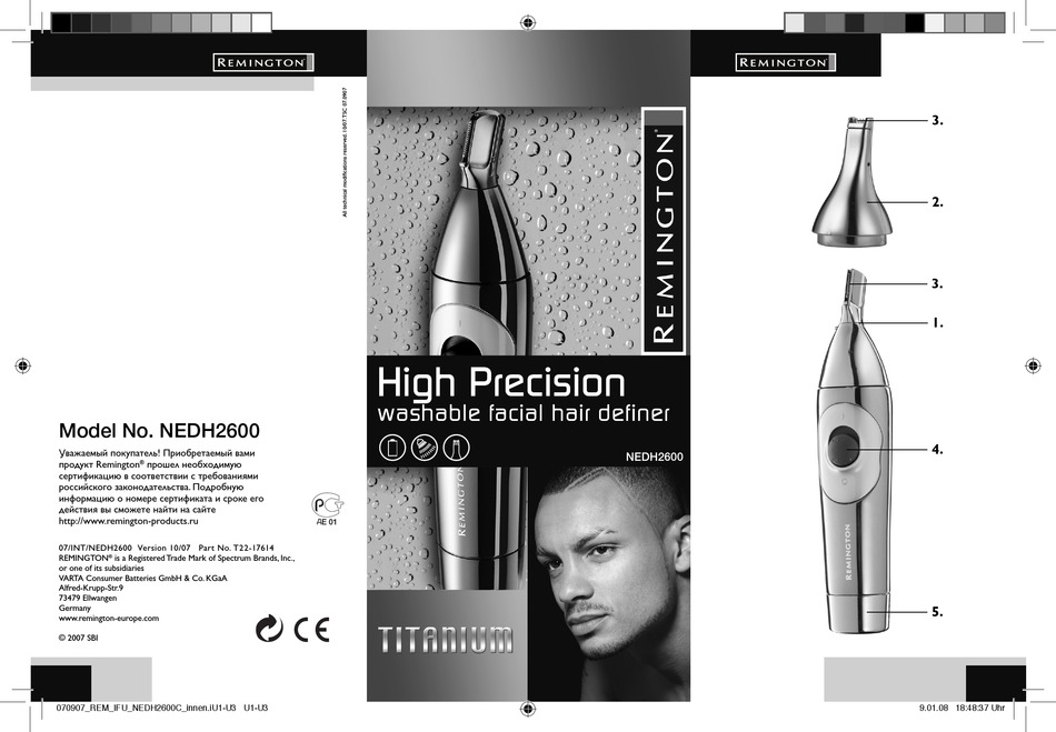 REMINGTON TITANIUM NEDH2600 MANUAL Pdf Download | ManualsLib