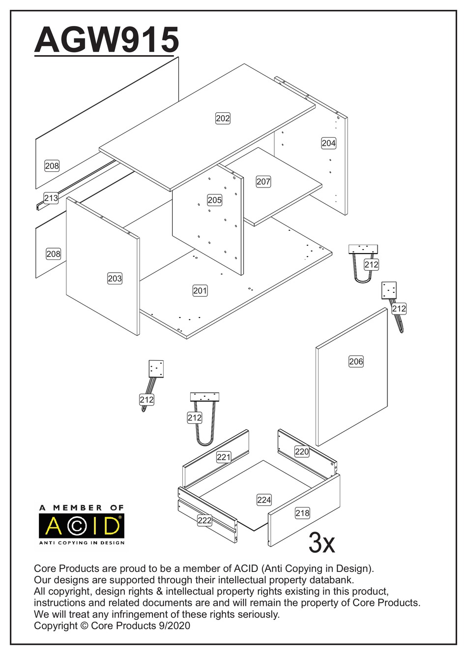 ACID CORE AGW915 MANUAL Pdf Download | ManualsLib