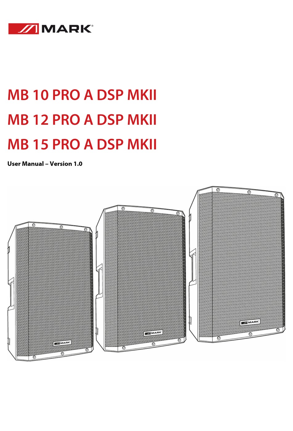MARK MB 10 PRO A DSP MKII USER MANUAL Pdf Download | ManualsLib