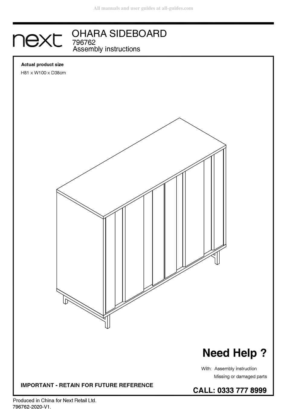 Next ohara sideboard store