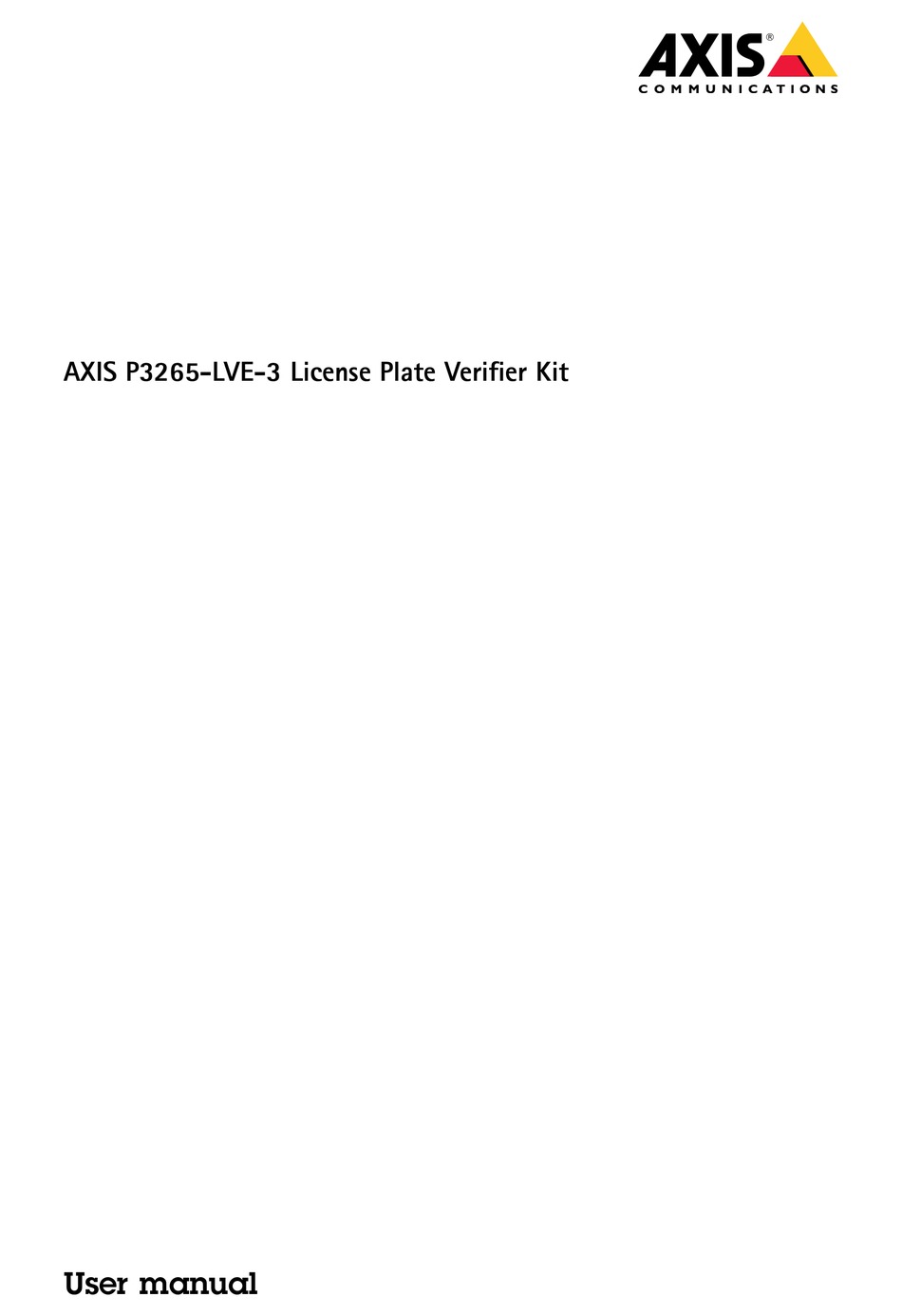 Axis P3265 Lve 3 User Manual Pdf Download Manualslib
