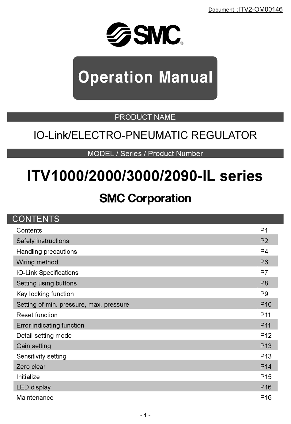 SMC NETWORKS ITV2000-IL SERIES OPERATION MANUAL Pdf Download | ManualsLib