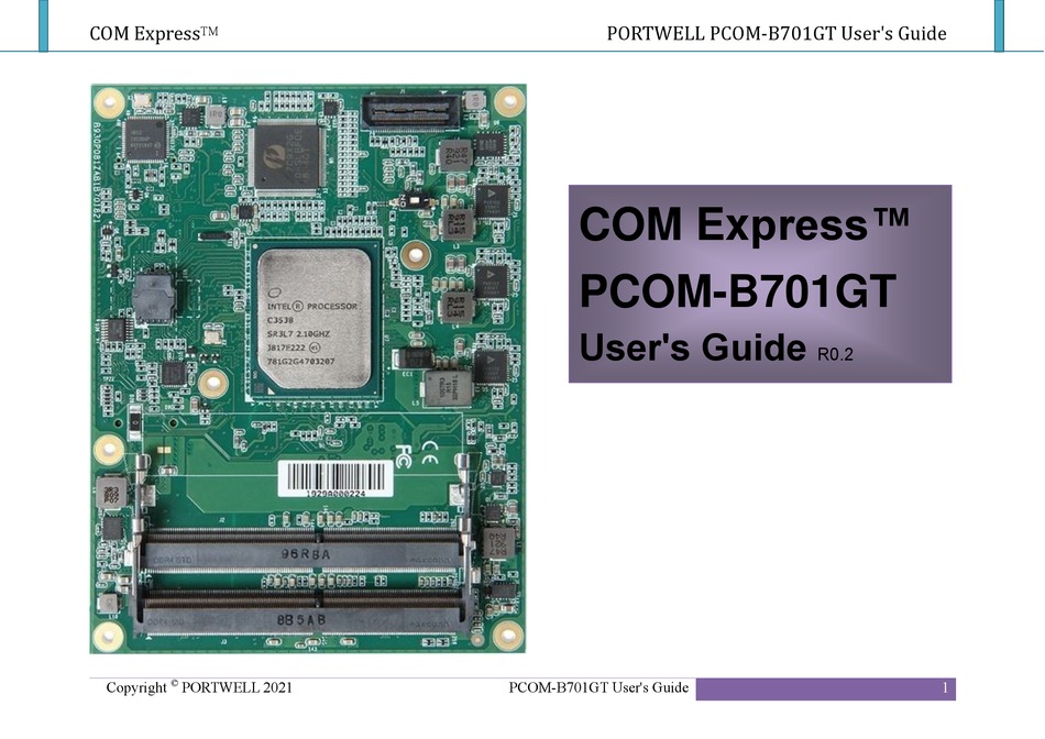 Portwell Com Express Pcom B701gt User Manual Pdf Download Manualslib