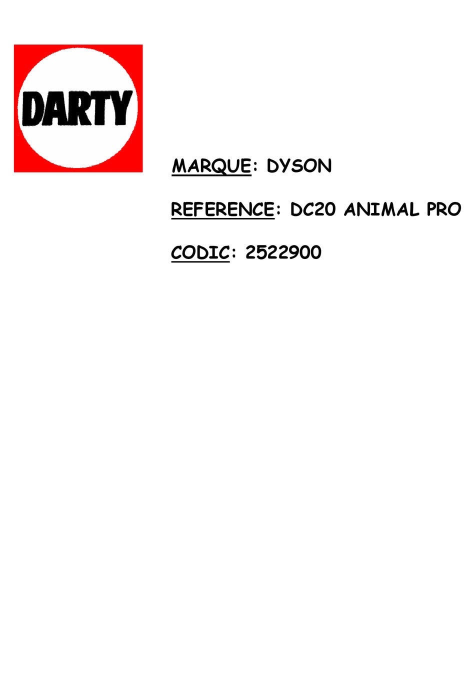 DYSON 2522900 QUICK START MANUAL Pdf Download | ManualsLib