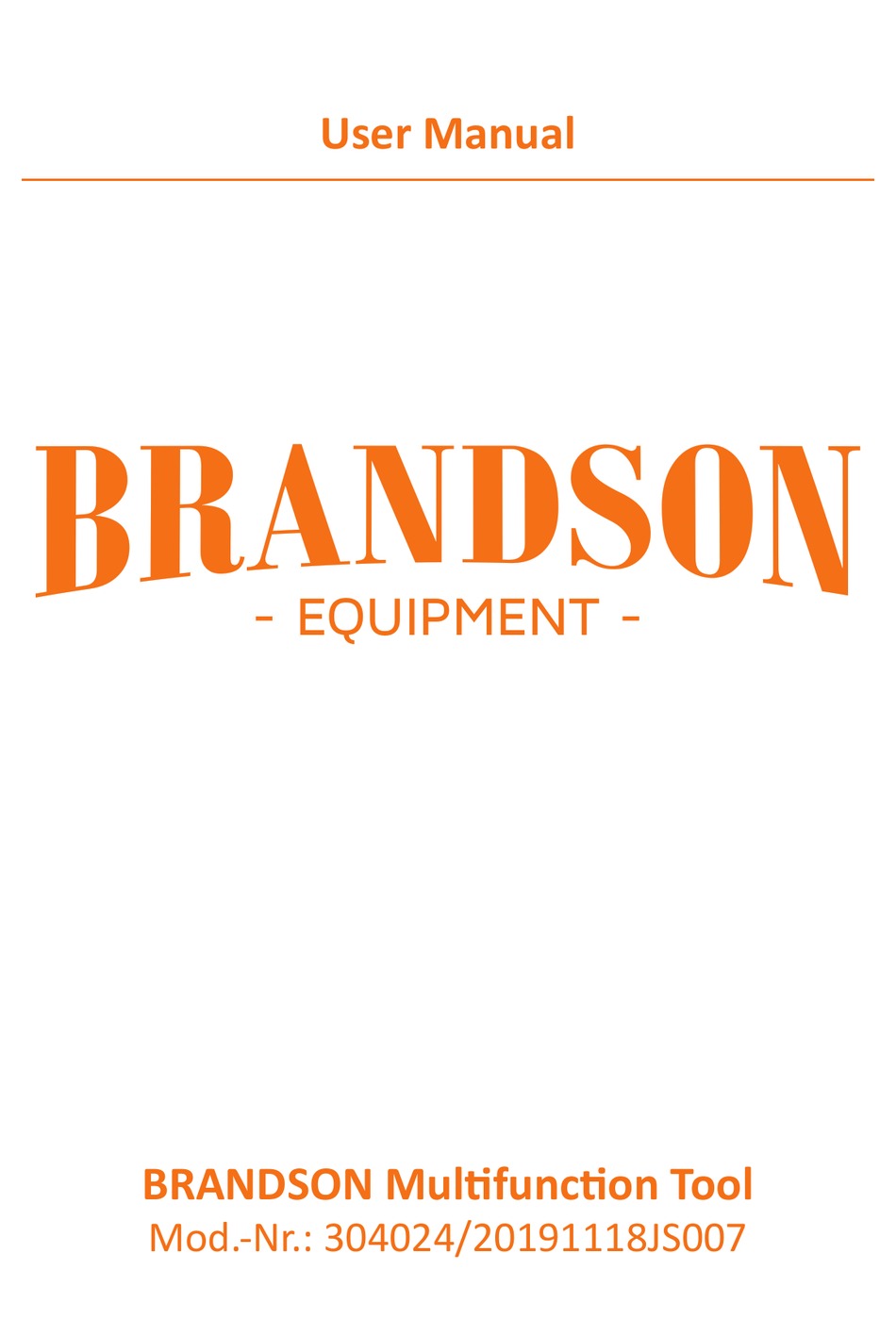 BRANDSON 304024 USER MANUAL Pdf Download | ManualsLib