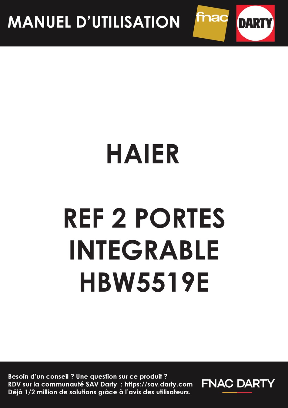 HAIER HBW5519E MANUAL Pdf Download | ManualsLib