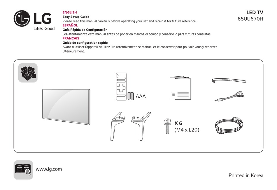 LG 65UU670H OWNER'S MANUAL Pdf Download | ManualsLib