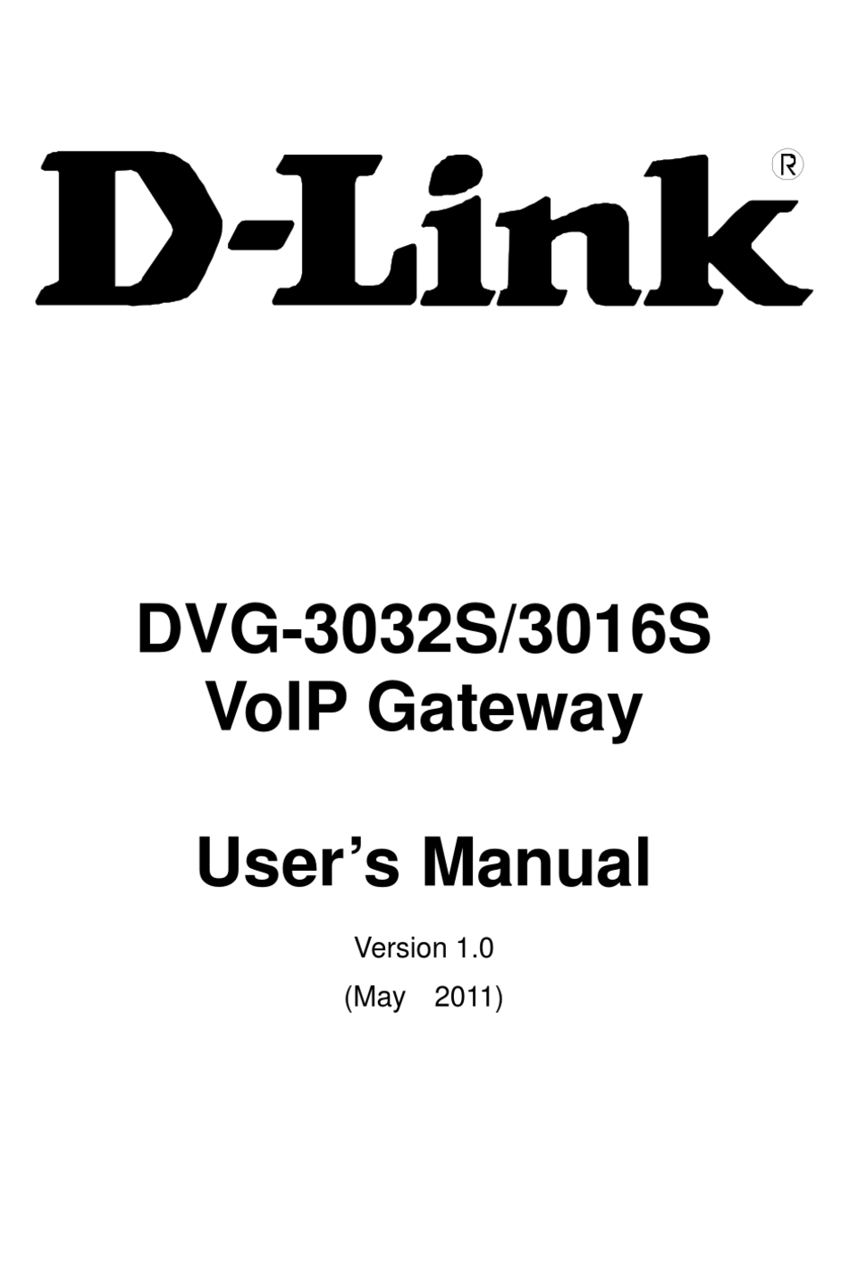 D-LINK DVG-3032S USER MANUAL Pdf Download | ManualsLib