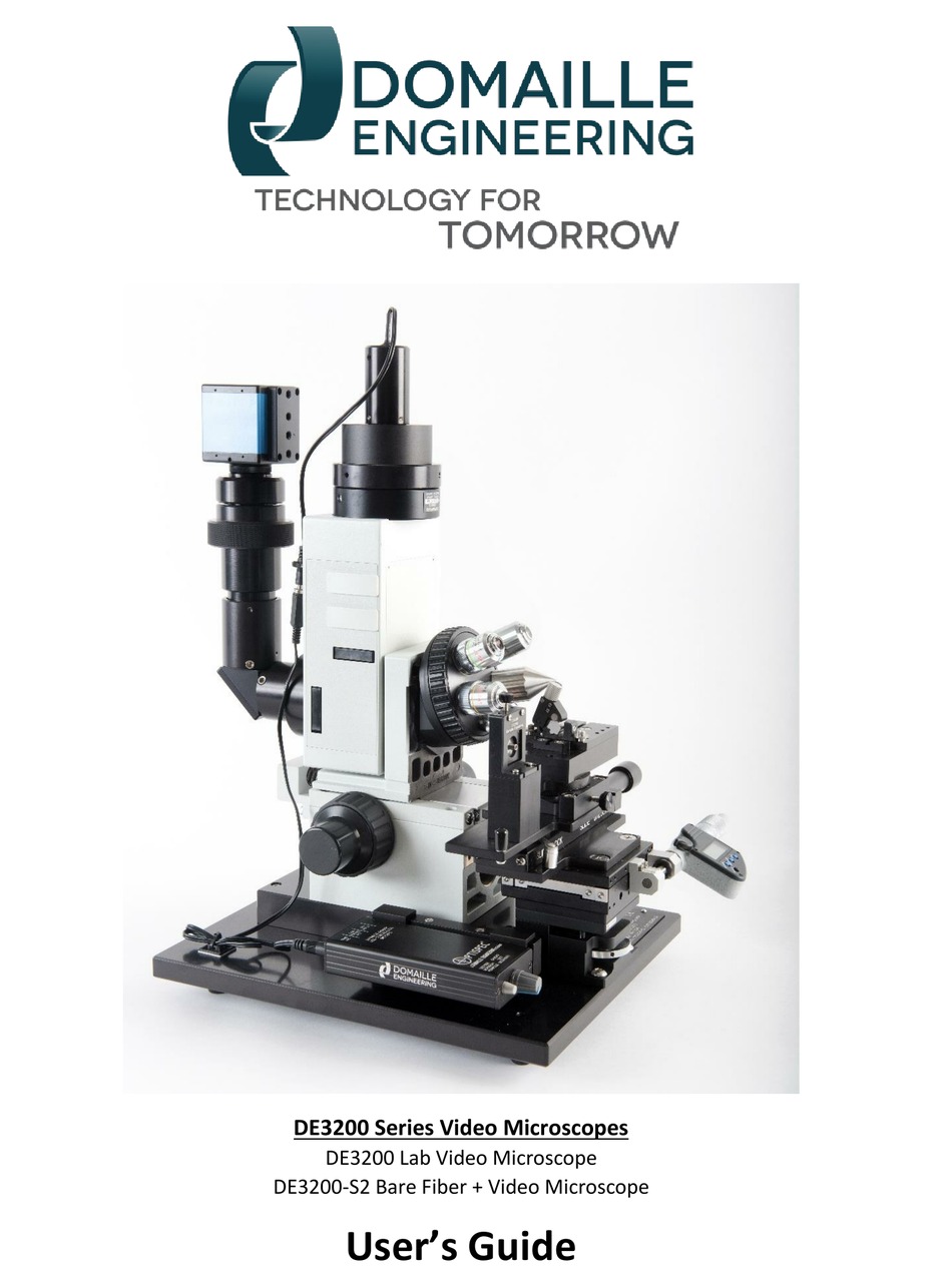 DOMAILLE ENGINEERING DE3200 SERIES USER MANUAL Pdf Download | ManualsLib