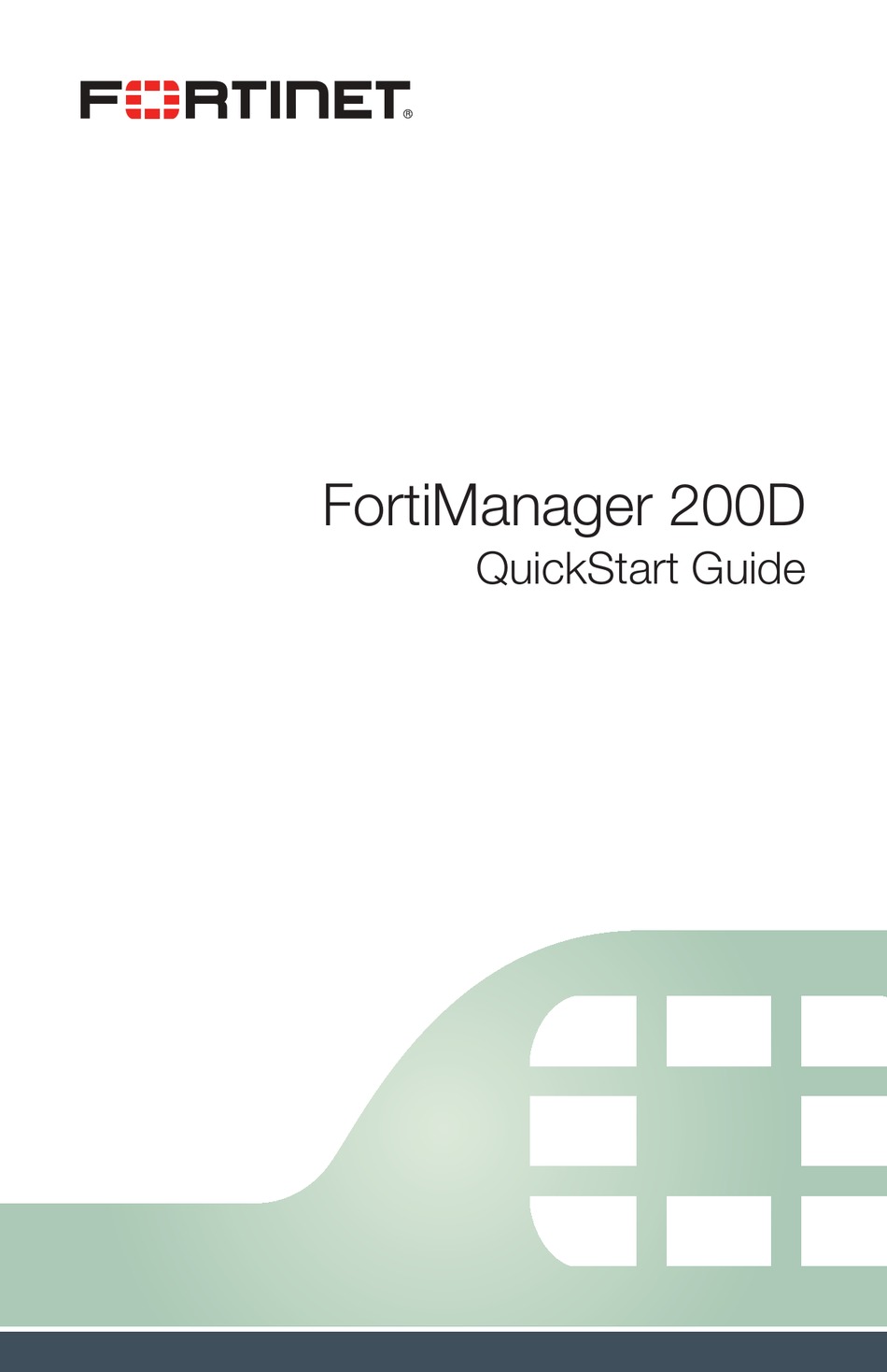FORTINET FORTIMANAGER 200D QUICK START MANUAL Pdf Download | ManualsLib
