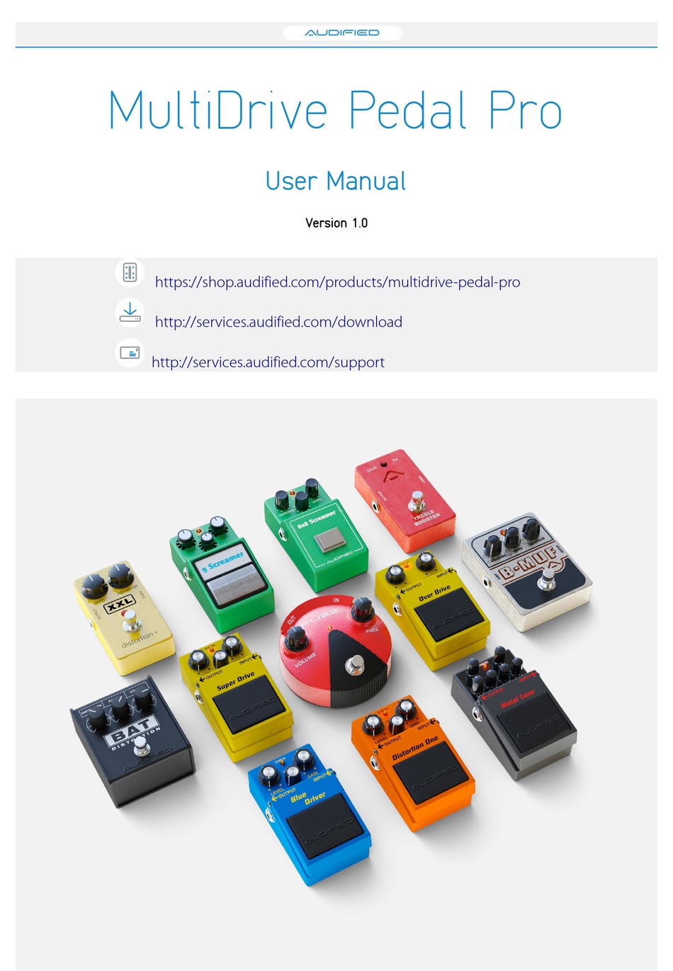 AUDIFIED MULTIDRIVE PEDAL PRO USER MANUAL Pdf Download | ManualsLib