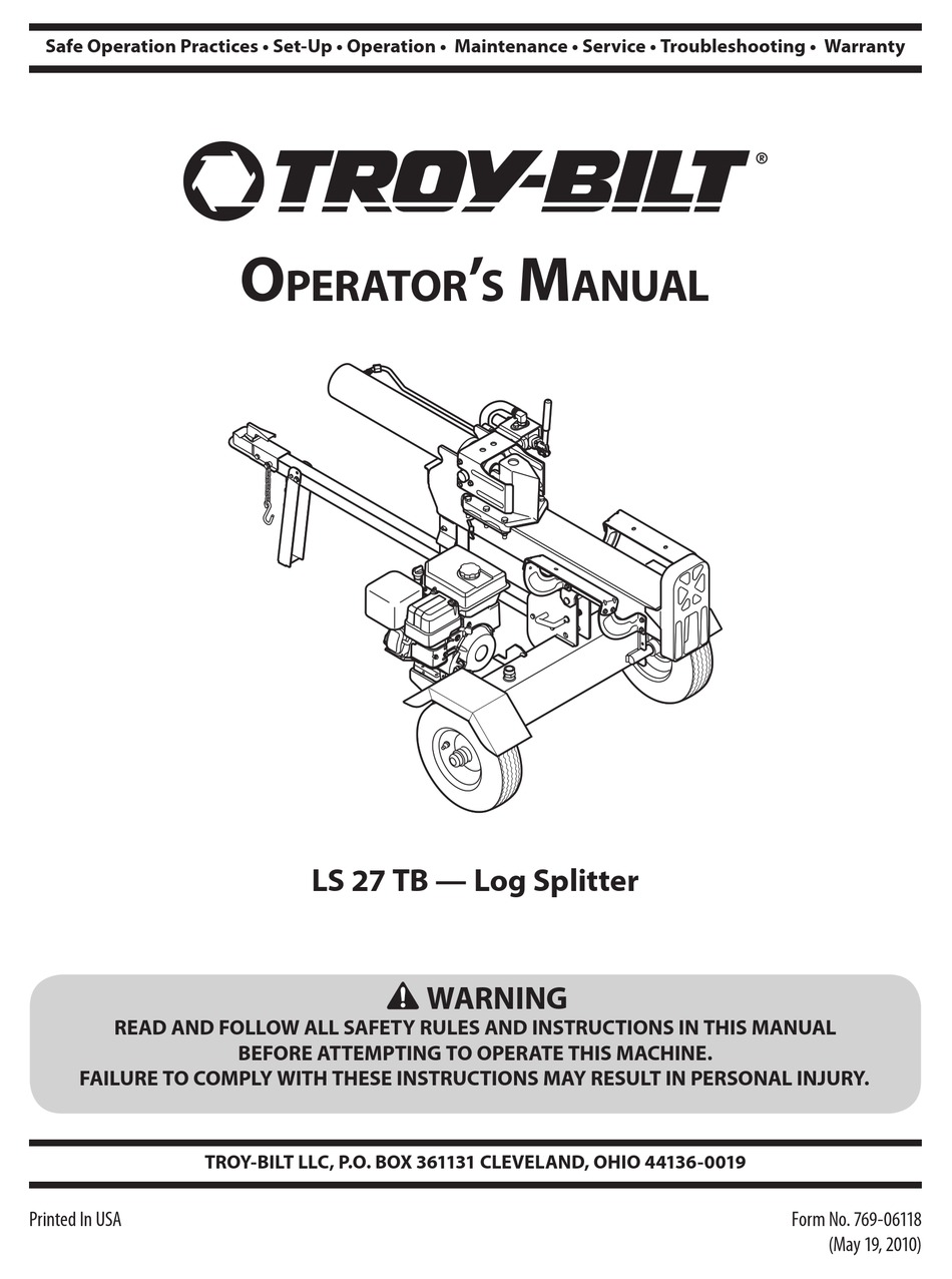 TROY-BILT 24BG57M3066 OPERATOR'S MANUAL Pdf Download | ManualsLib