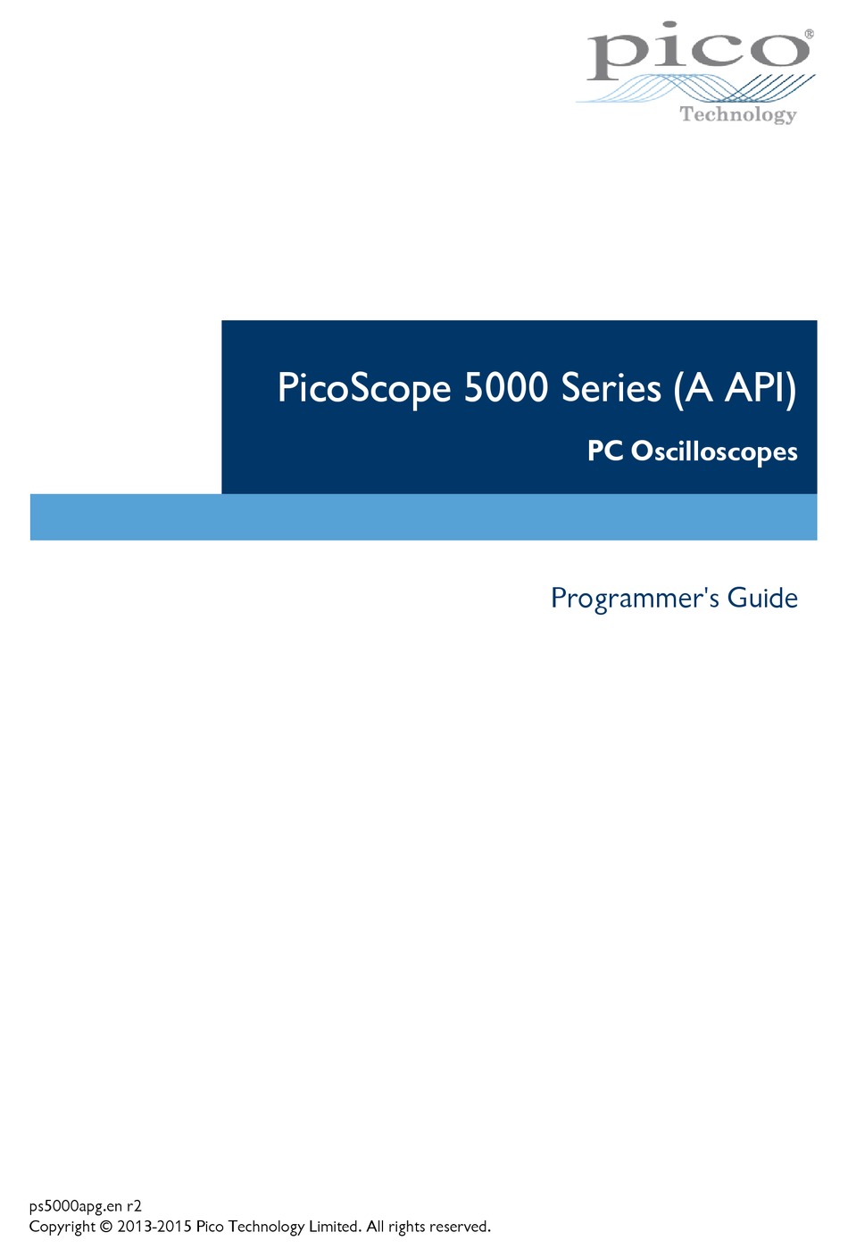 PICO PICOSCOPE 5000 SERIES PROGRAMMER'S MANUAL Pdf Download | ManualsLib PICO PICOSCOPE 5000 SERIES PROGRAMMER'S MANUAL Pdf Download | ManualsLib