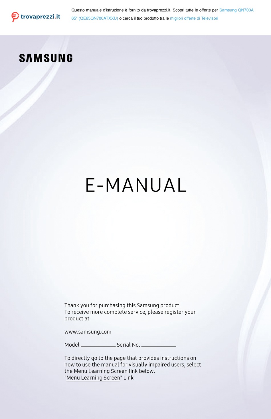 SAMSUNG QN700A E-MANUAL Pdf Download | ManualsLib