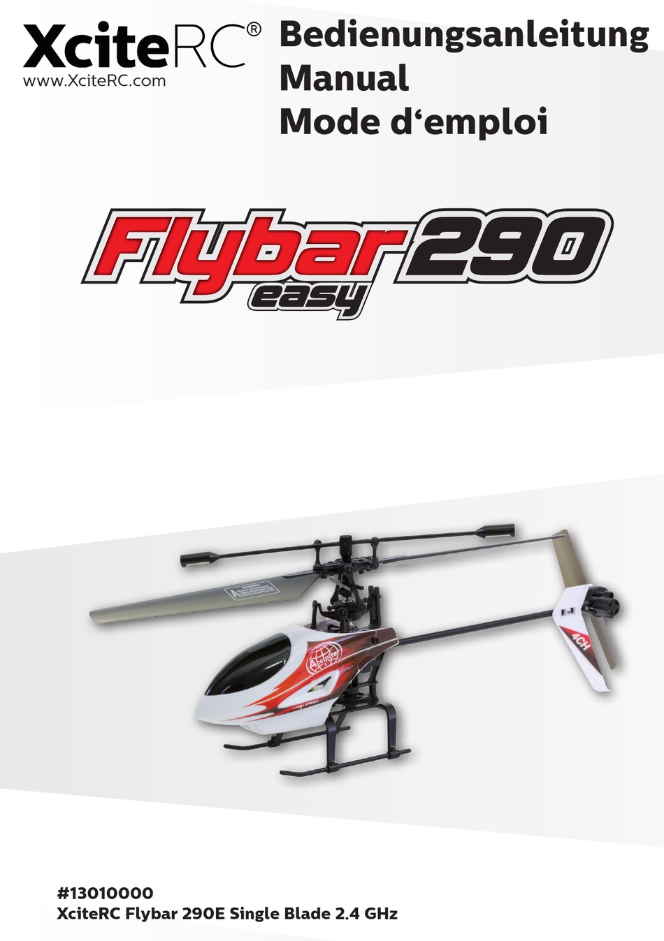 XCITERC FLYBAR 290 EASY MANUAL Pdf Download | ManualsLib