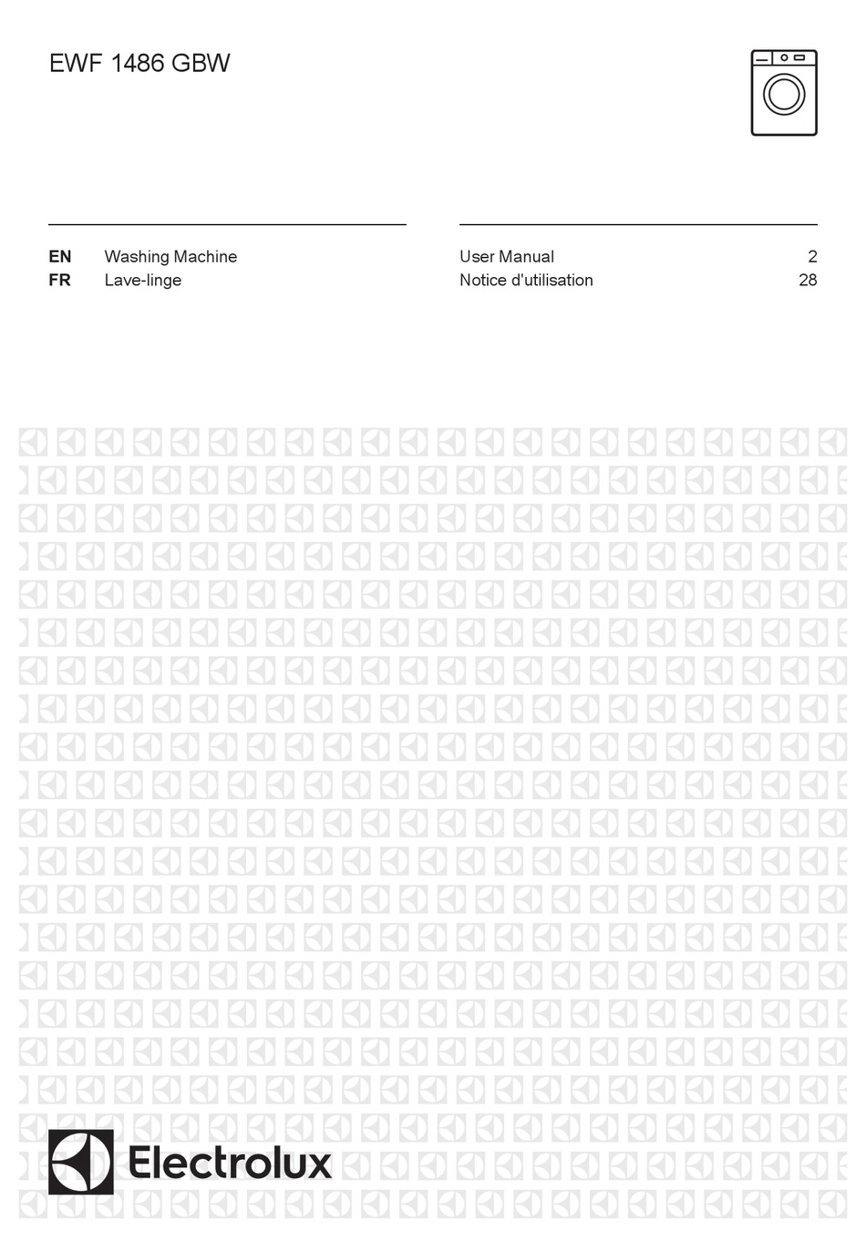 ELECTROLUX EWF 1486 GBW USER MANUAL Pdf Download | ManualsLib