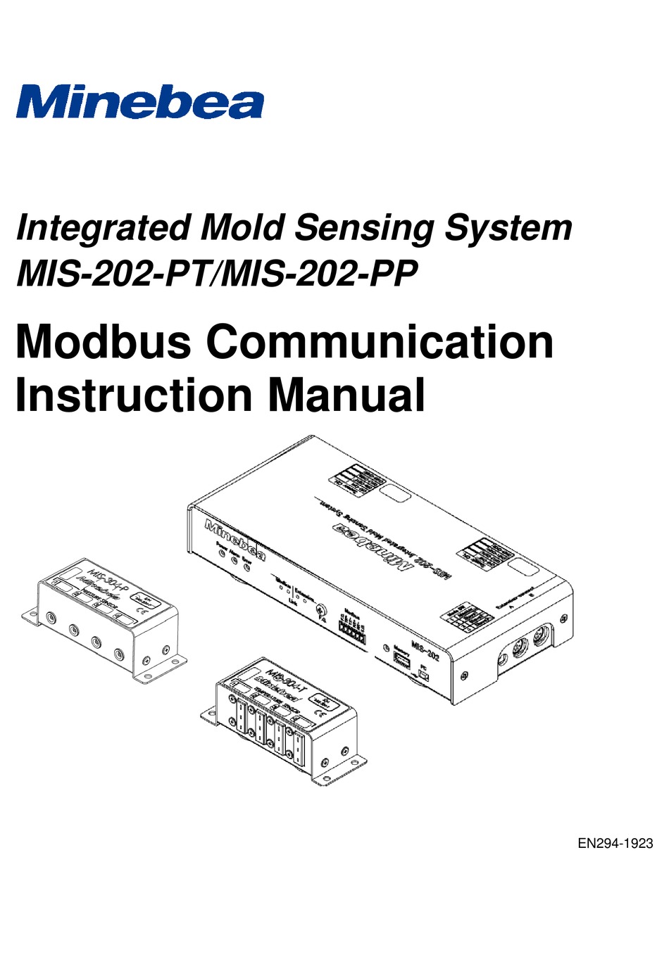 MINEBEA MIS-202-PT INSTRUCTION MANUAL Pdf Download | ManualsLib
