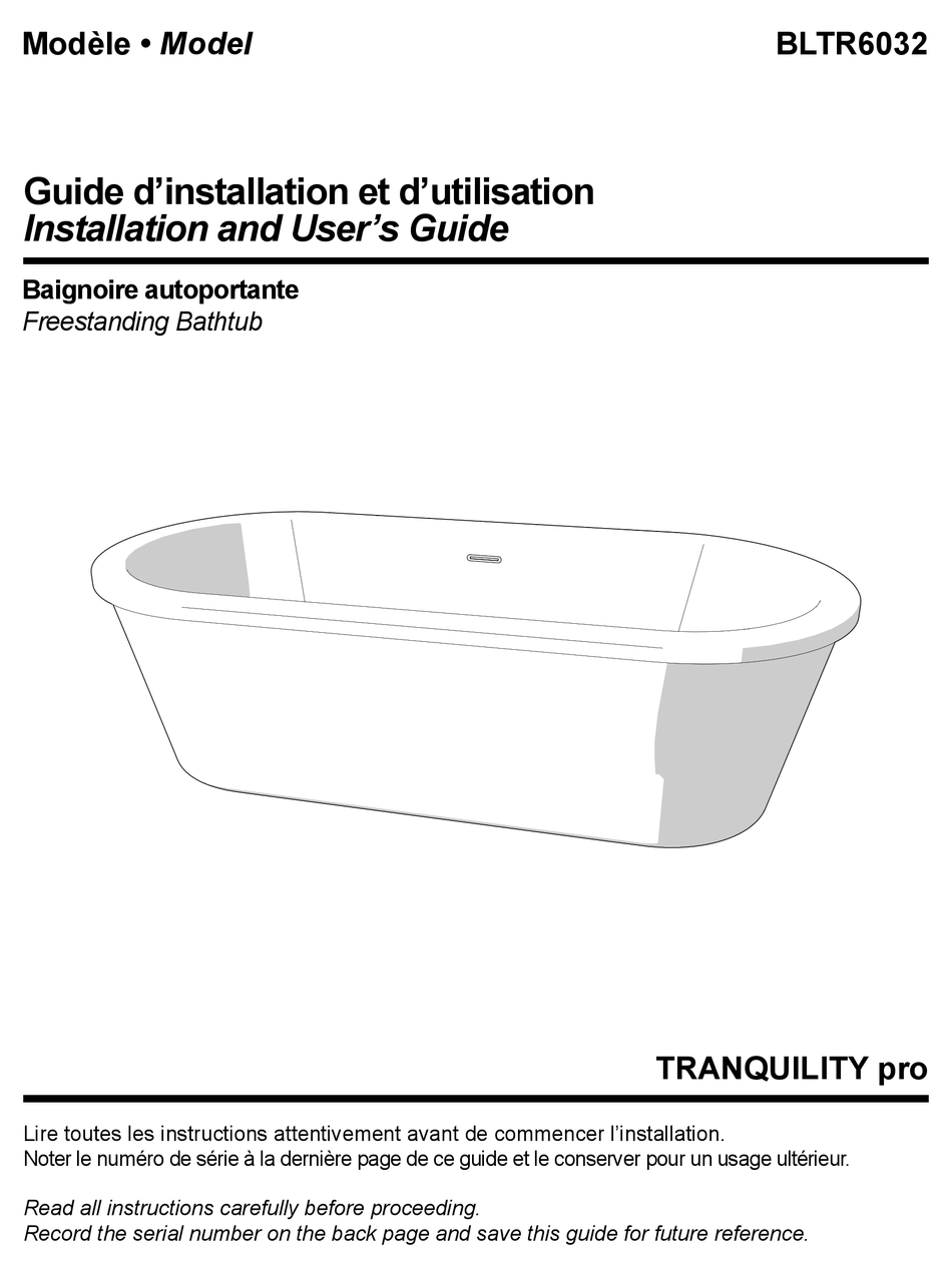 FLEURCO TRANQUILITY PRO BLTR6032 INSTALLATION AND USER MANUAL Pdf ... FLEURCO TRANQUILITY PRO BLTR6032 INSTALLATION AND USER MANUAL Pdf ...