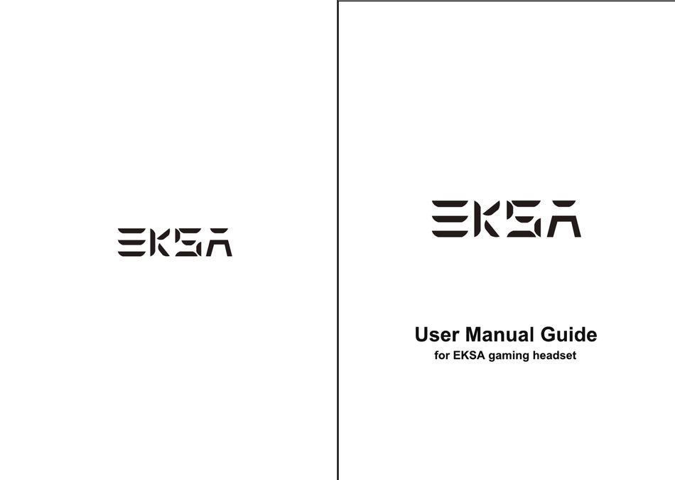 EKSA E900 USER'S MANUAL MANUAL Pdf Download | ManualsLib