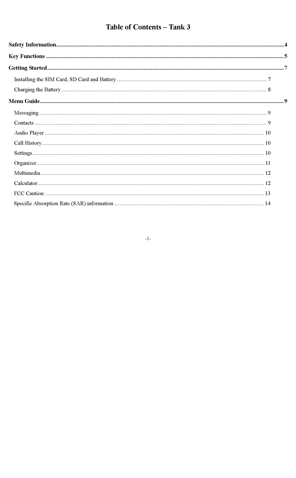 BLU TANK 3 QUICK START MANUAL Pdf Download | ManualsLib