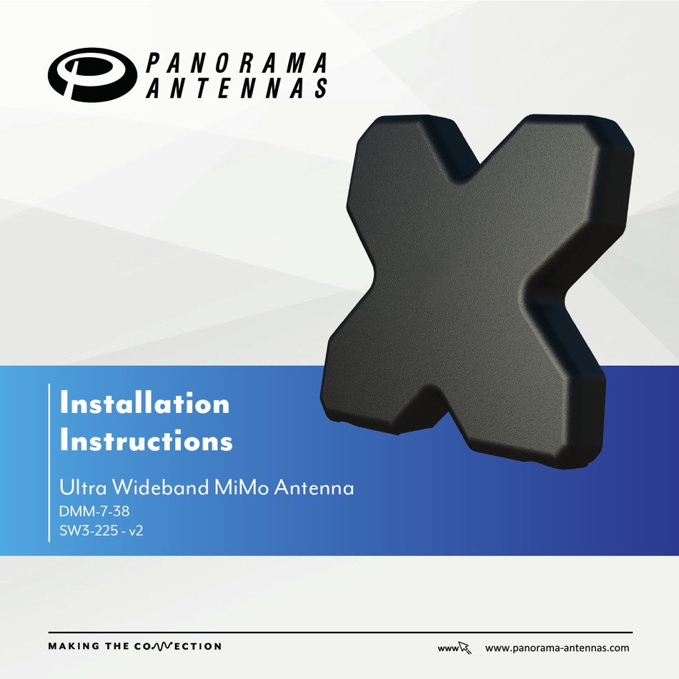 PANORAMA ANTENNAS DMM-7-38 INSTALLATION INSTRUCTIONS MANUAL Pdf ...