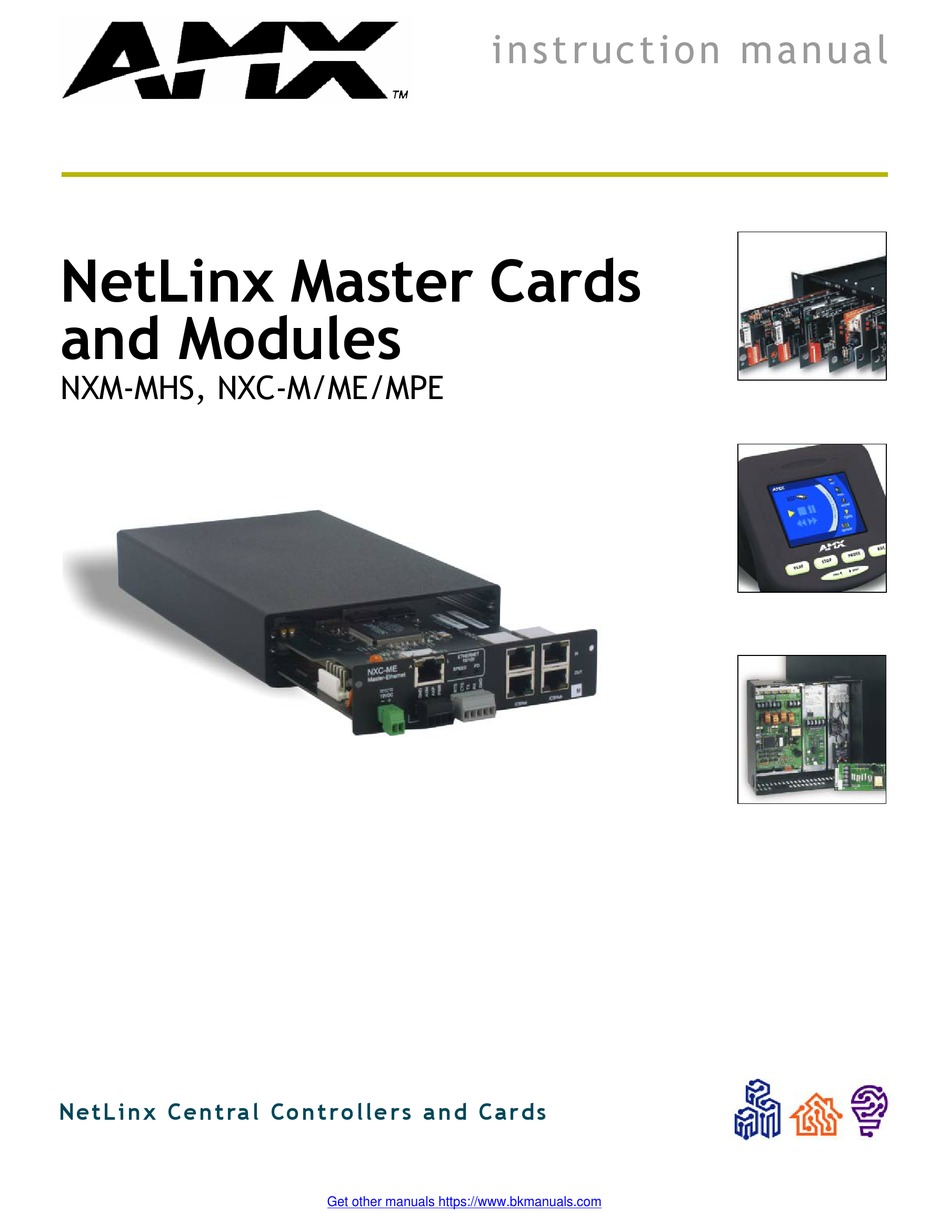 AMX NETLINX NXM-MHS INSTRUCTION MANUAL Pdf Download | ManualsLib AMX NETLINX NXM-MHS INSTRUCTION MANUAL Pdf Download | ManualsLib