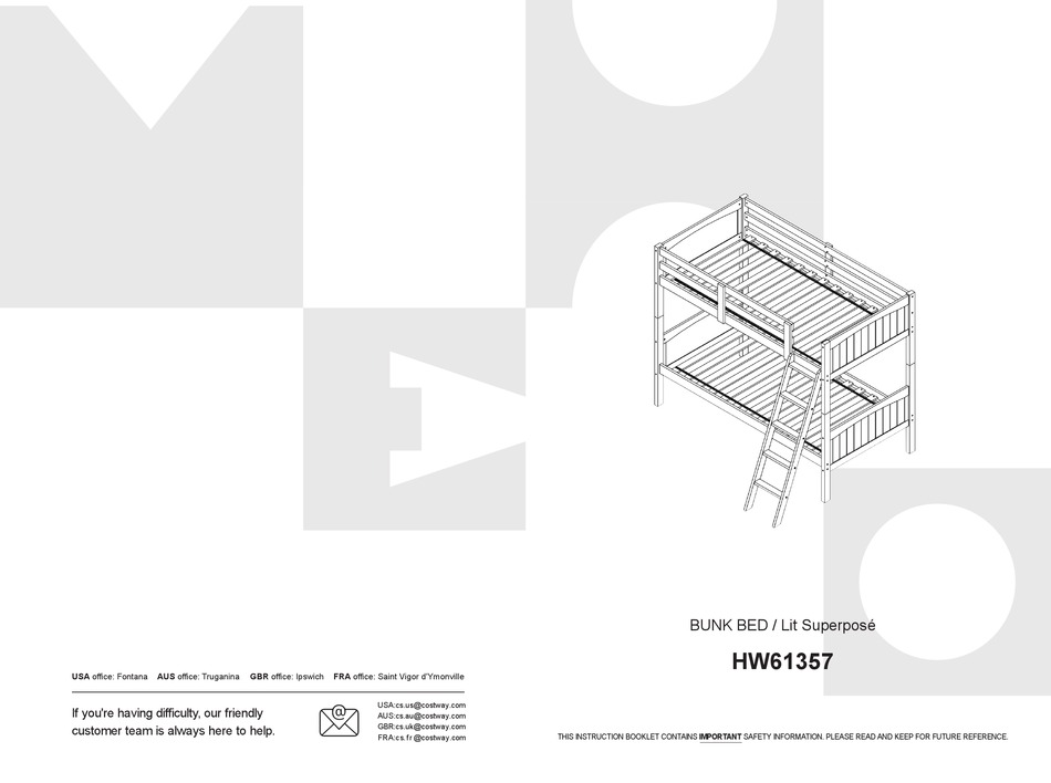 COSTWAY HW61357 MANUAL Pdf Download | ManualsLib