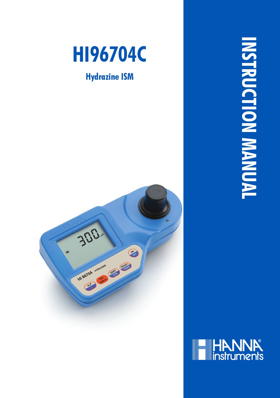 HANNA INSTRUMENTS HI96704C INSTRUCTION MANUAL Pdf Download | ManualsLib