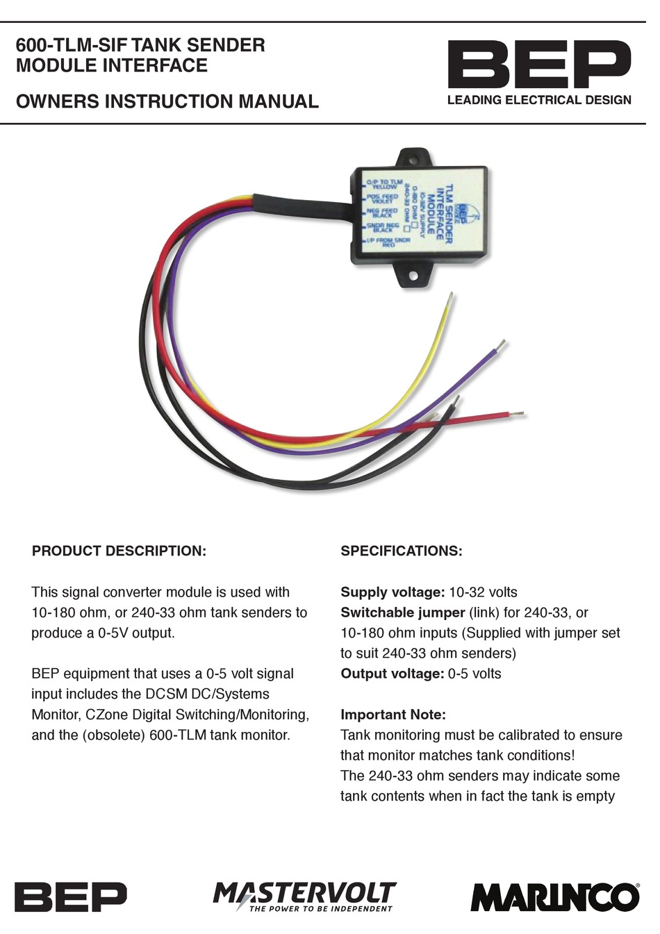 Bep 600 Tlm Sif Owners Instruction Manual Pdf Download Manualslib