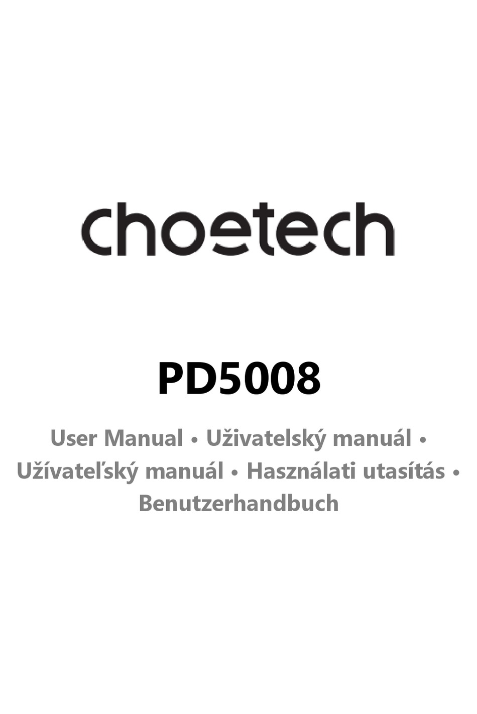 CHOETECH PD5008 USER MANUAL Pdf Download | ManualsLib